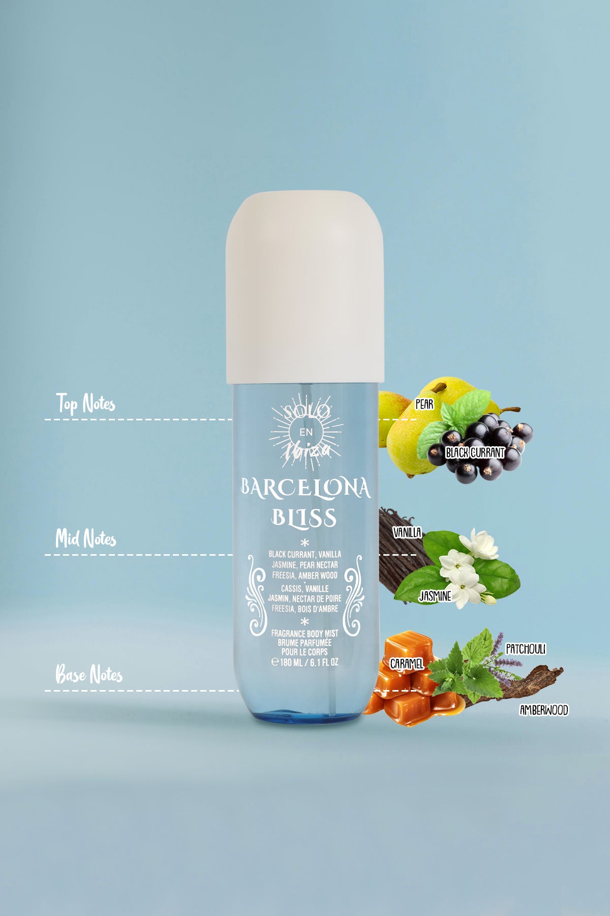 SOLO EN IBIZA BARCELONA BLISS SPRAY PERFUME FOR WOMEN - 180ML/6.1 FL.O ...