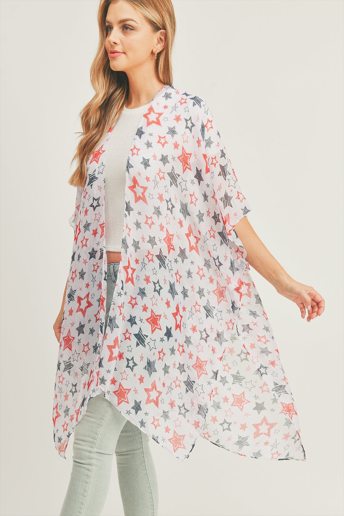 MULTI STAR KIMONO – Riah Fashion