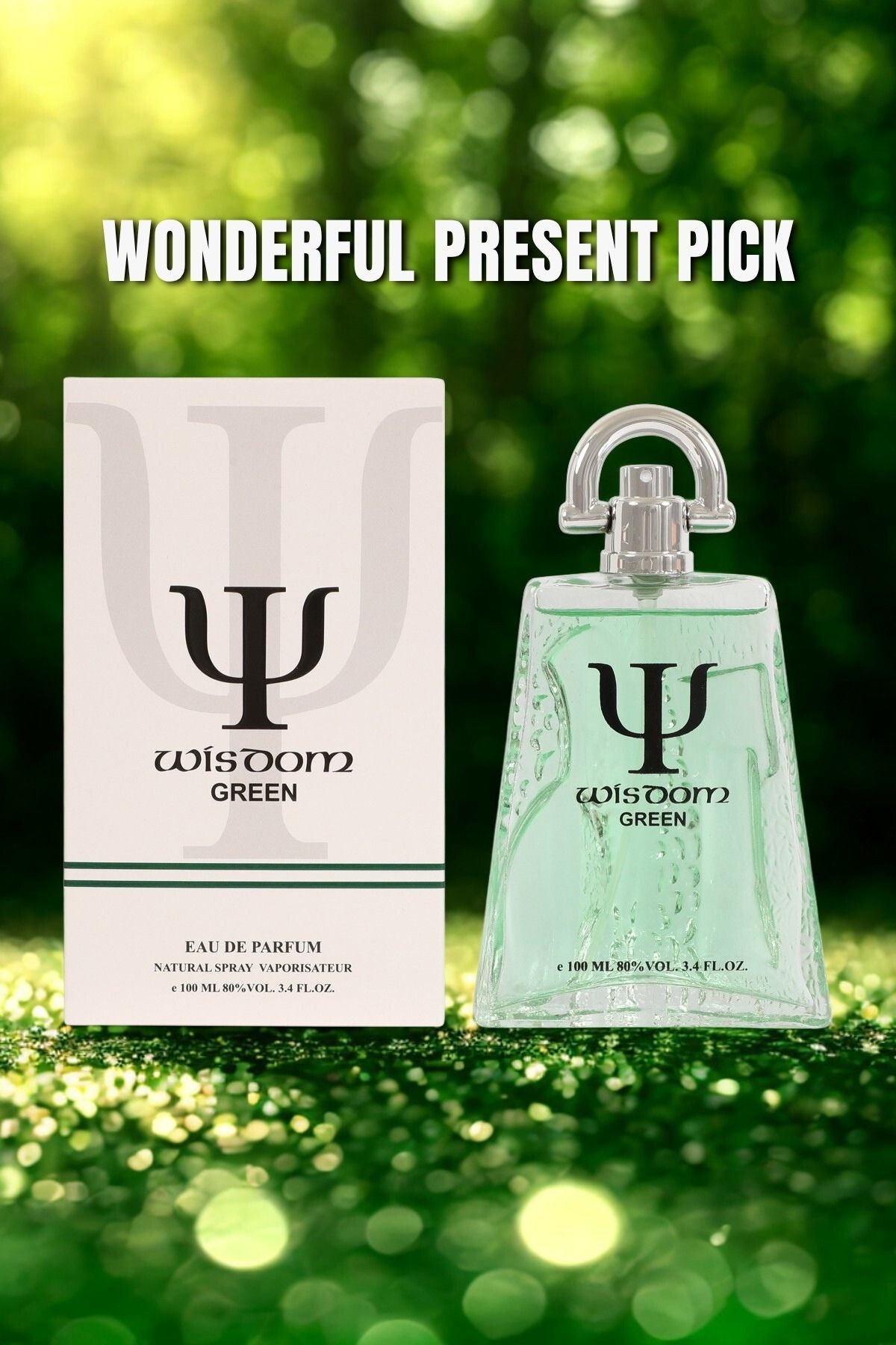 WISDOM GREEN SPRAY PERFUME EAU DE PARFUM FOR MEN - 100ML/3.4 FL.OZ ...