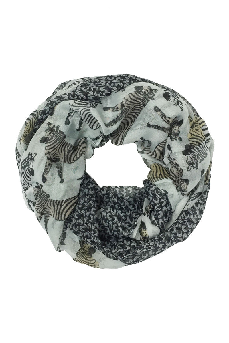 Zebra Print Infinity Scarf – Riah Fashion